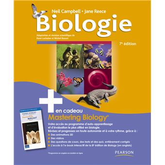 Biologie 7e ed + mastering biology 7ème édition - accès site internet ...