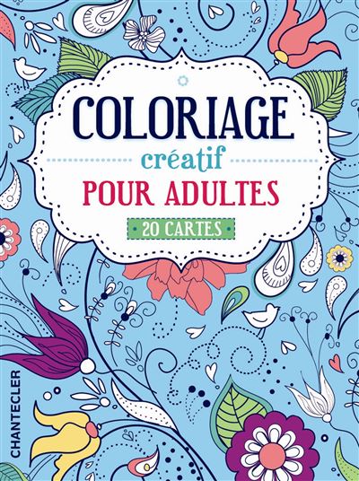 Coloriage creatif pour adultes 20 cartes Livre avec 20 cartes - Boîte ...