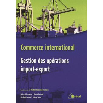 Gestion des opérations import export - broché - BORONAD - Achat Livre | fnac