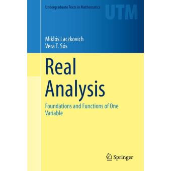 Real analysis - relié - Miklós Laczkovich - Achat Livre ou ebook | fnac