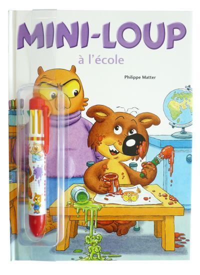Mini-Loup - Livre avec 1 stylo - 8 couleurs - Mini-loup à l'école (avec ...