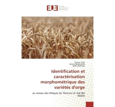 Identification et caractérisation morphométrique des variétés d'orge Au ...
