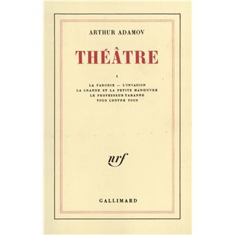 Théâtre Théâtre Tome 1 Tome 1 - Arthur Adamov - Achat Livre | fnac