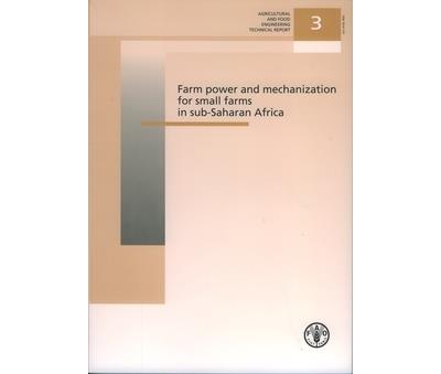 Farm power and mechanization for small farms in subsahara af - broché ...
