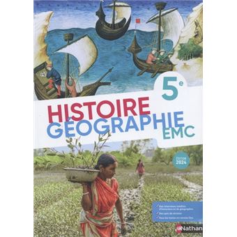 Histoire Géographie Enseignement Moral et Civique 5è 2024 - Manuel ...