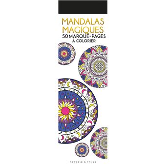 Mandalas magiques - 50 marque-pages à colorier - broché - Collectif ...