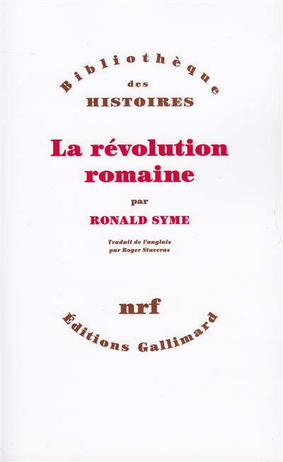 La révolution romaine - broché - Ronald Syme - Achat Livre | fnac