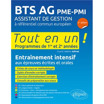 BTS AG PME-PMI Assistant de gestion à référentiel européen - 2e édition ...