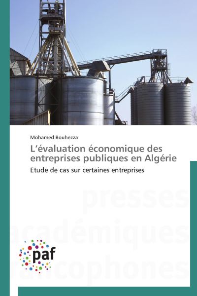 L évaluation économique des entreprises publiques en algérie - broché ...