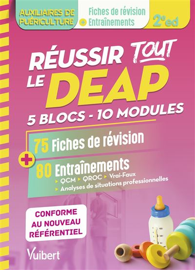 Réussir tout le DEAP en 75 fiches de révision et 80 entrainements - Pour les auxiliaires de ...