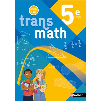 Transmath Mathématiques 5e - Manuel élève - 2026 - broché - Joël ...