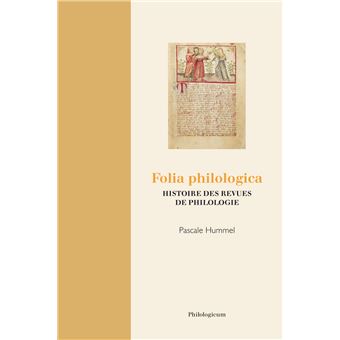 Folia philologica - histoire des revues de philologie Histoire des ...