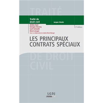 Les principaux contrats spéciaux - 3ème édition Les principaux contrats ...