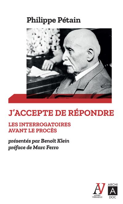 J'accepte de répondre - Les interrogatoires avant le procès - Poche ...