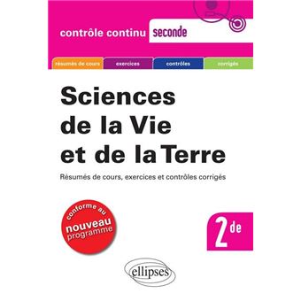 SVT - Seconde Livre de l'élève Contrôle continu - broché - Michel ...