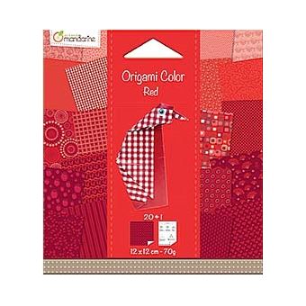 Etui de 20 feuilles Origami Rouge Avenue Mandarine - Autres accessoires ...