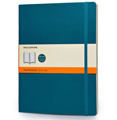 Carnet ligné - Très grand format - Couverture bleue sous marin ...