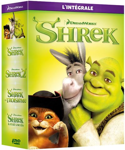 Shrek Shrek L'intégrale 1 à 4 DVD - DVD Zone 2 - Mike Mitchell - Andrew ...