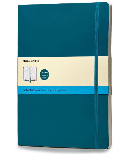 Carnet à grille de pointillés - Très grand format - Couverture bleu ...