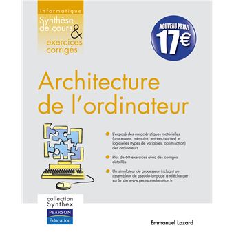 Architecture de l'ordinateur synthex nouveau prix - broché - Emmanuel ...