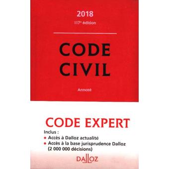 Code Dalloz Expert Code Civil 2018 15ème édition - Livre CD-ROM ...