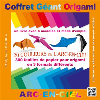 Coffret Géant Origami 20 Couleurs de l'Arc-en-ciel Coffret géant ...