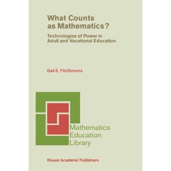 What counts as mathematics ? - Poche - E.Gail Fitzsimons - Achat Livre ...