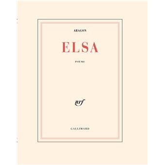 Elsa Poème - Louis Aragon - Achat Livre | fnac