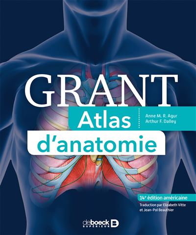 Atlas d'anatomie de Grant 2019 - broché - Elizabeth Vitte, Jean-Pol ...