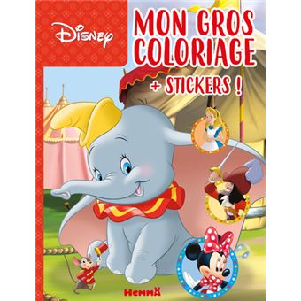 Disney Mon gros coloriage + stickers ! (Dumbo) Avec stickers - broché ...