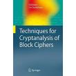 Techniques for cryptanalysis of block ciphers - relié - Eli Biham ...