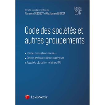 Code des societes et autres groupements 2017 Societes civiles et ...