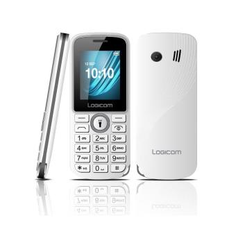 Téléphone mobile Logicom L-195 2G Blanc et Gris - Téléphone portable ...
