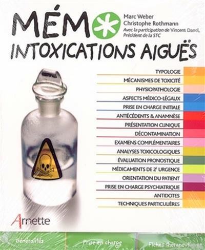 Mémo intoxications aiguës Typologie. Mécanismes de toxicité ...