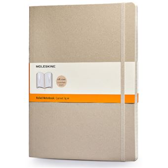 Carnet ligné - Très Grand format - Couverture beige kaki - Carnets et ...