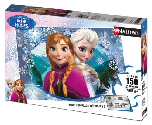 Puzzle 150p Anna et Elsa Frozen La Reine des Neiges Nathan - Puzzle ...