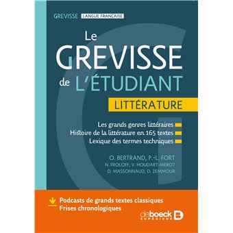 Le Grevisse de l'étudiant - Littérature Les grands genres littéraires ...