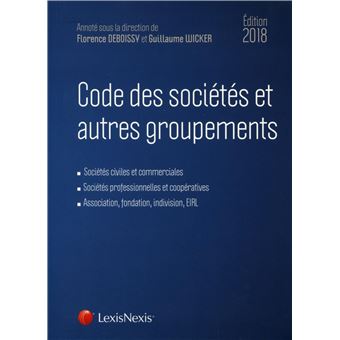 Code des societes et autres groupements 2018 Societes civiles et ...