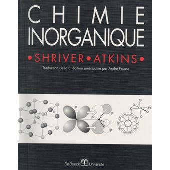 Chimie inorganique - cartonné - Peter William Atkins, DF Shriver, André ...
