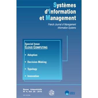 Sim vol 20 n4 2015-cloud computing Edition 2015 Tome 4 - broché - MEISSONNIER REGIS & ALL ...
