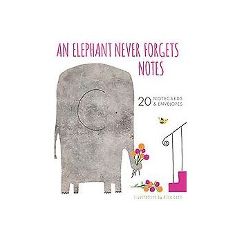 An Elephant Never Forgets Notes 20 Notecards & Envelopes - Alice Lotti ...