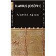 Contre Apion Edition bilingue français-grec - Poche - Flavius Josèphe ...