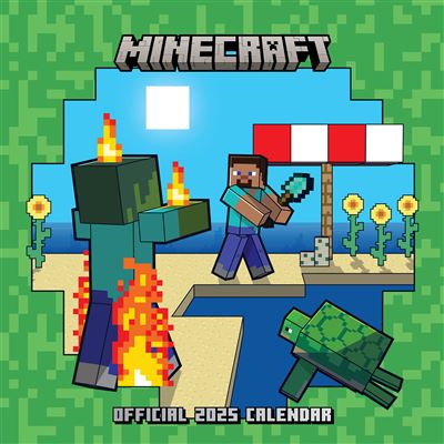 Calendrier mural Minecraft 2025 - Produits Dérivés Vidéo - Objet dérivé ...