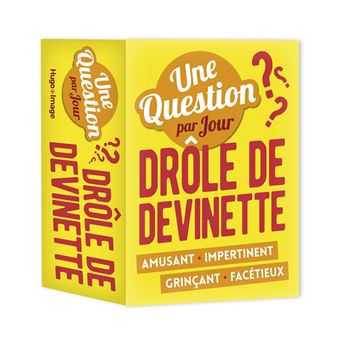 Une question par jour Drôle de devinette 2018 - cartonné - Collectif ...