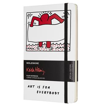 Keith haring carnet grand format ligne blanc - Carnets et journaux ...