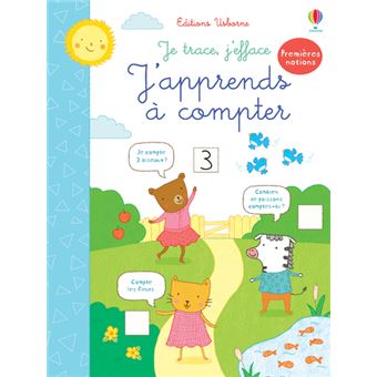 Je trace, j'efface - J'apprends à compter - Premières notions - broché ...