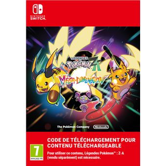 Code de téléchargement extension DLC Pokémon Legends : Z-A – Mega ...