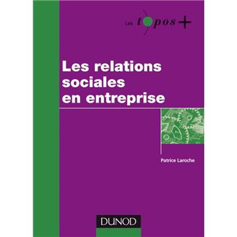 Les relations sociales en entreprise - Poche - Patrice Laroche - Achat ...