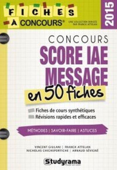 Concours score IAE message - broché - Franck Attelan - Achat Livre | fnac
