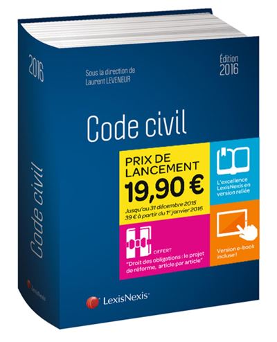 Code civil 2016 Edition 2016 - relié - Laurent Leveneur - Achat Livre ...